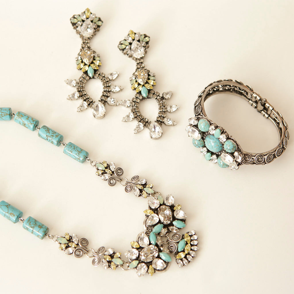 Aztec inspired vintage statement jewelry set - Anton Heunis